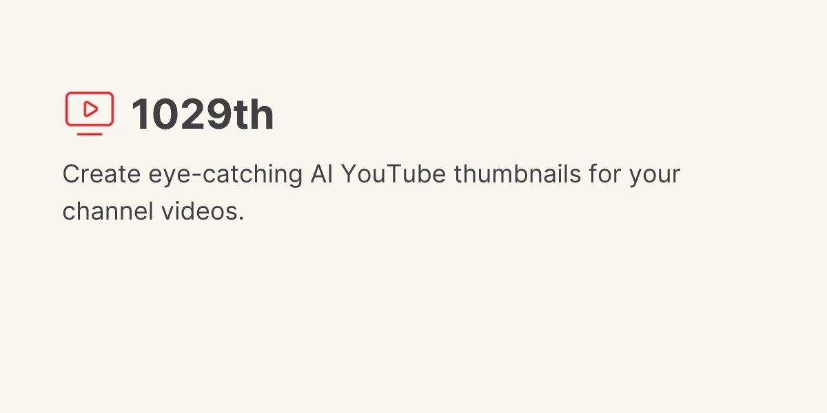 1029th on Uneed | Uneed