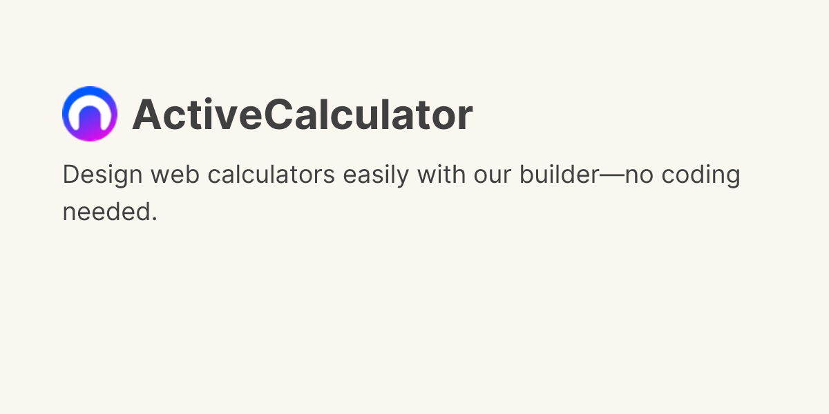 ActiveCalculator on Uneed | Uneed