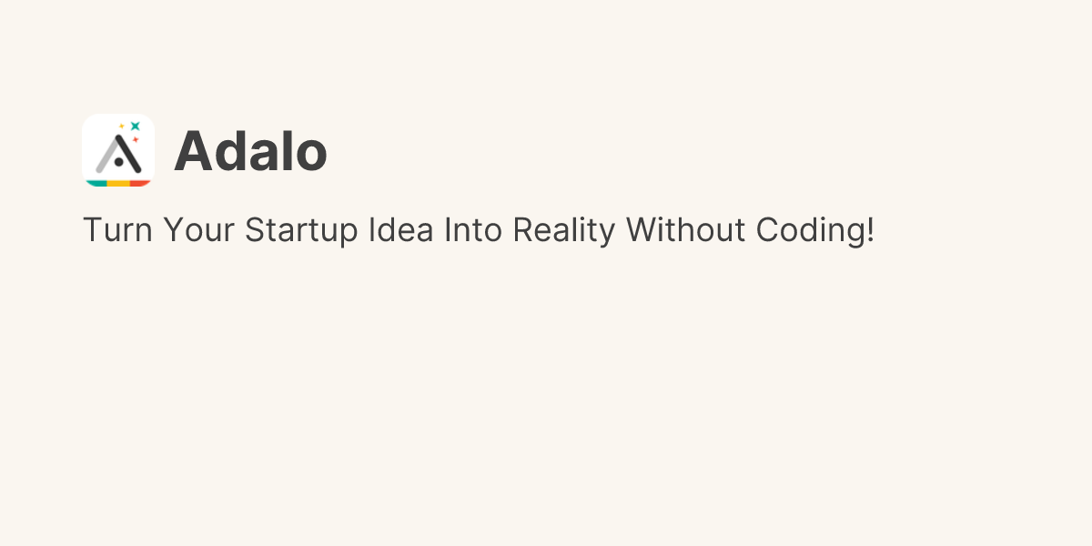 Adalo on Uneed | Uneed