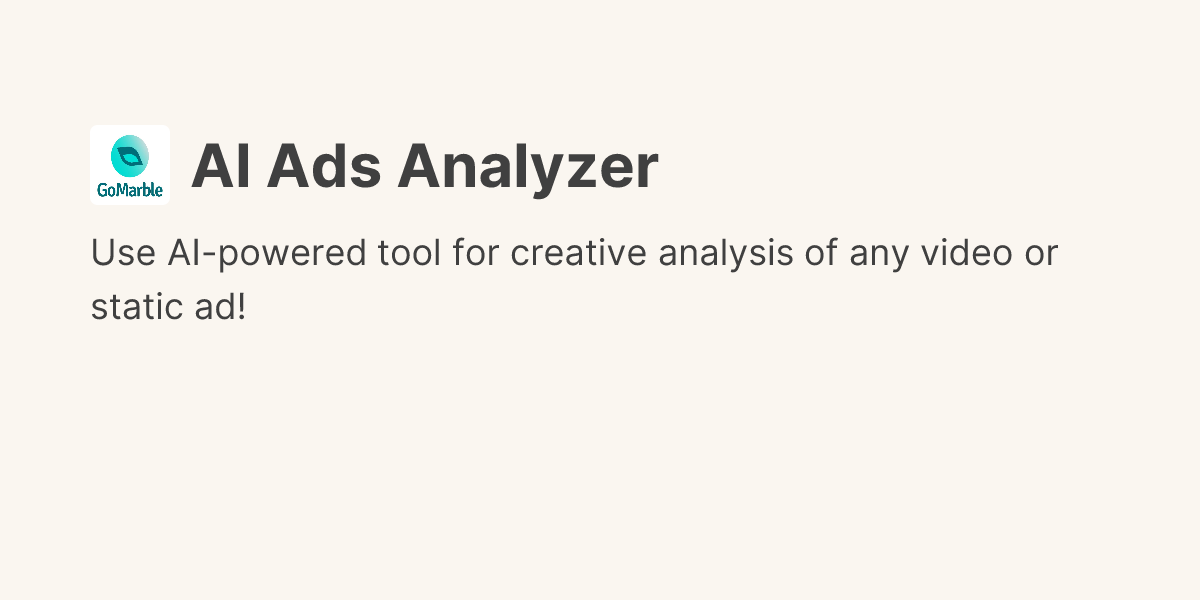 AI Ads Analyzer on Uneed | Uneed