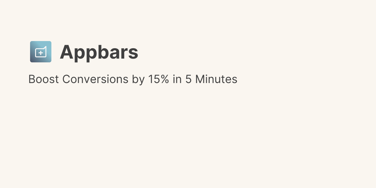 Appbars on Uneed | Uneed