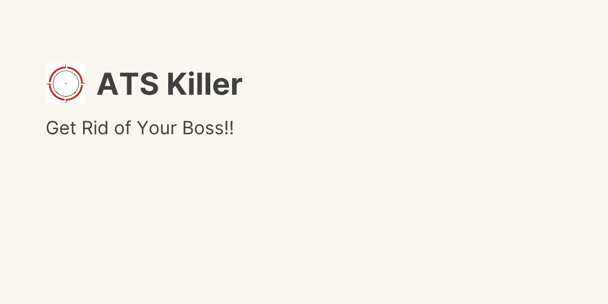 ATS Killer on Uneed | Uneed