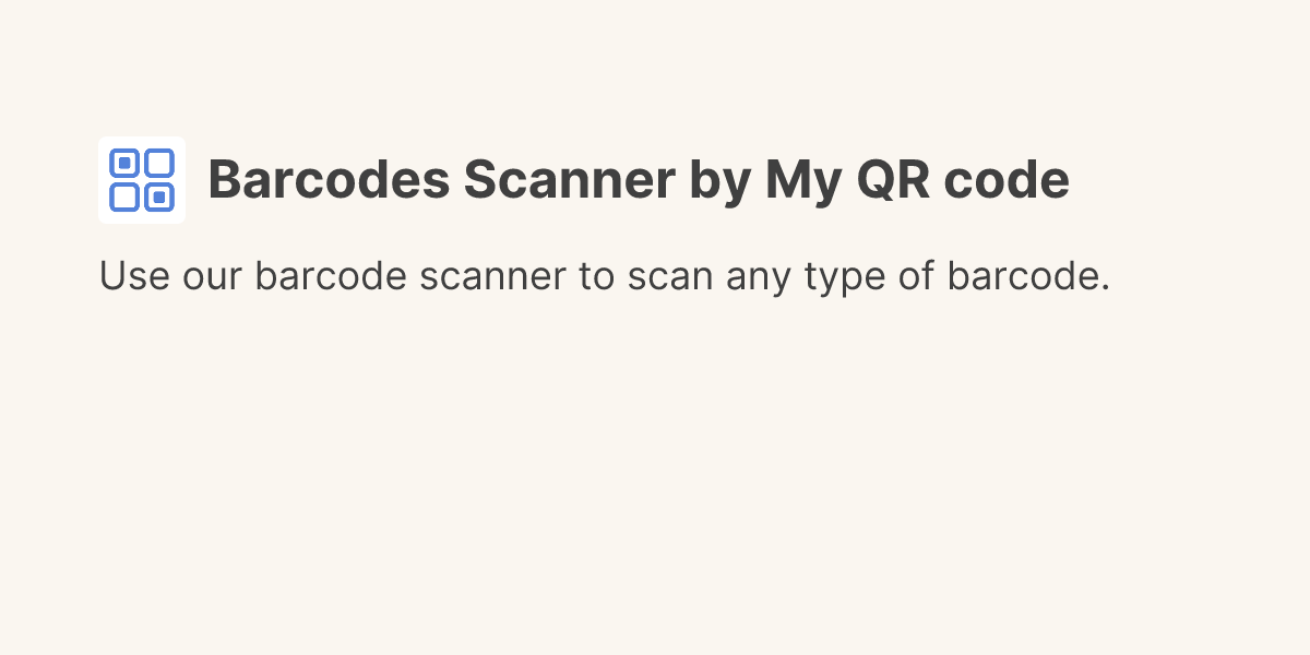 Barcodes Scanner by My QR code on Uneed | Uneed