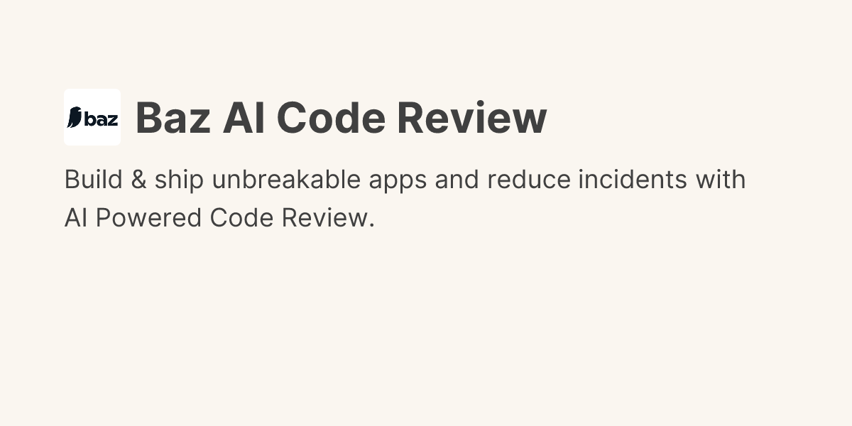 Baz AI Code Review on Uneed | Uneed