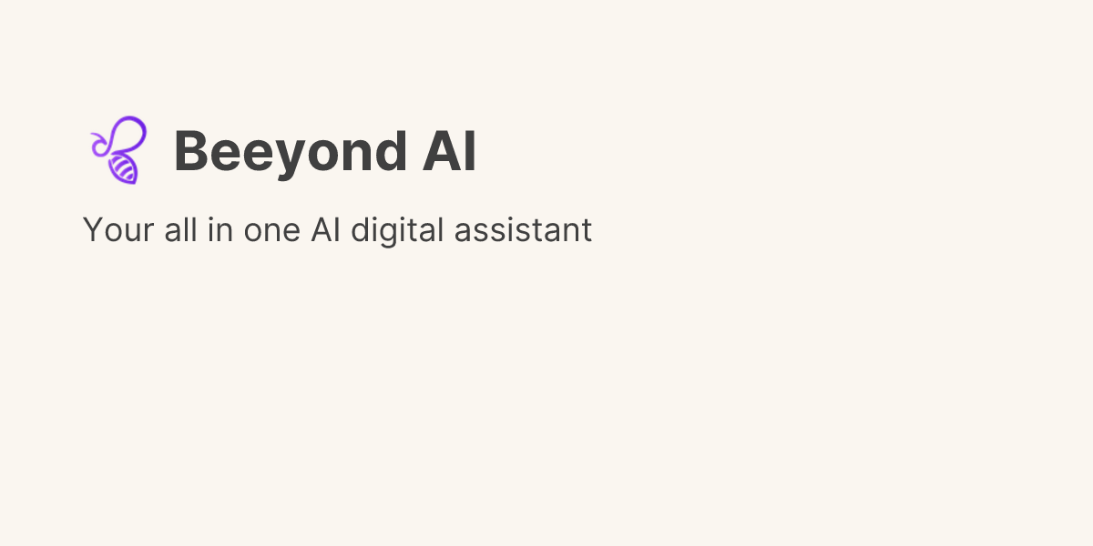 Beeyond AI on Uneed | Uneed