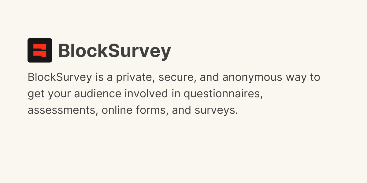 BlockSurvey on Uneed | Uneed