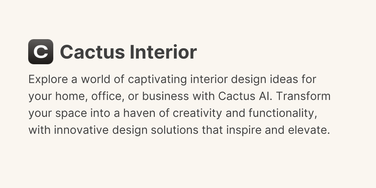 Cactus Interior on Uneed | Uneed