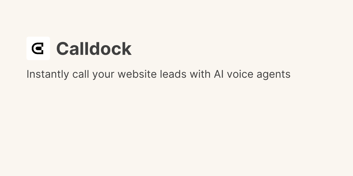 Calldock on Uneed | Uneed