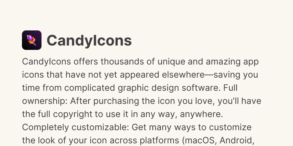 CandyIcons on Uneed | Uneed