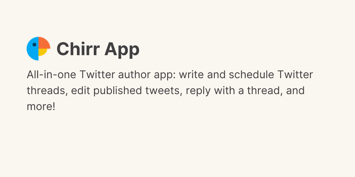 Chirr App on Uneed | Uneed