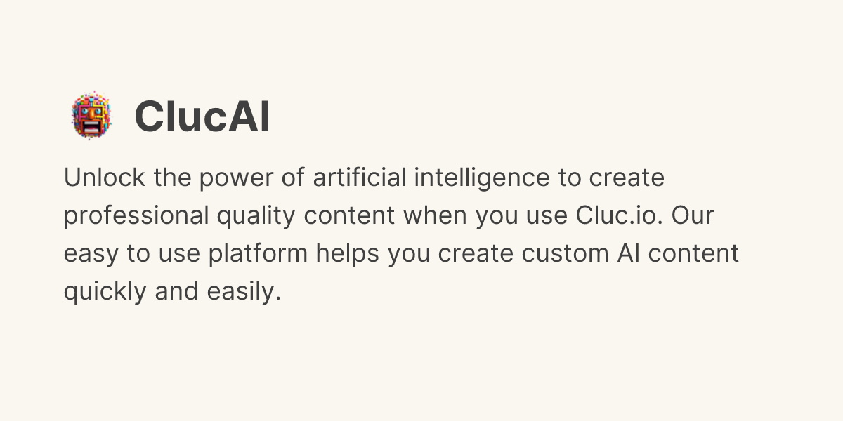 ClucAI on Uneed | Uneed