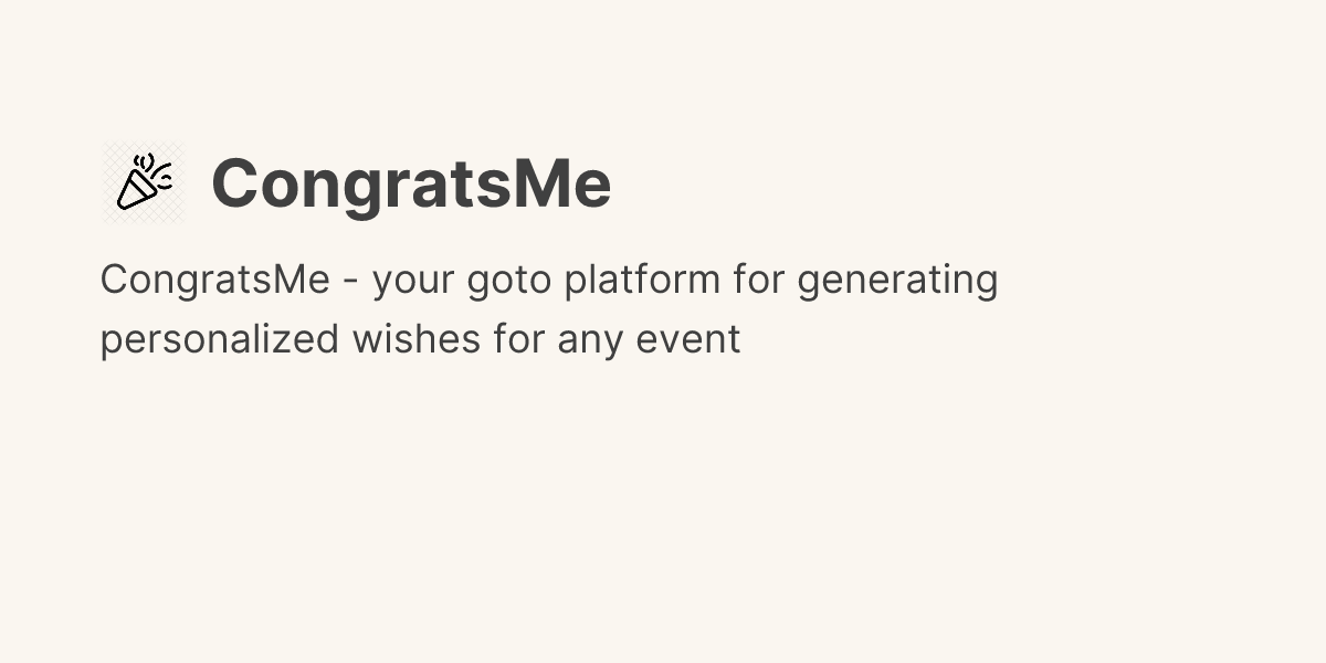 CongratsMe on Uneed | Uneed