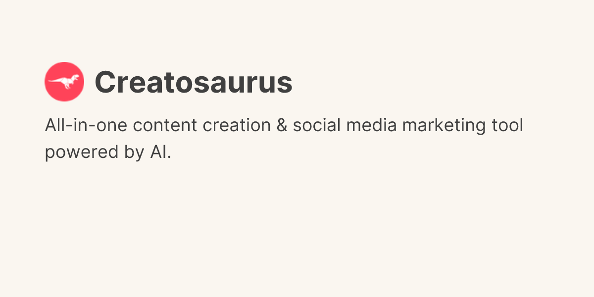 Creatosaurus on Uneed | Uneed