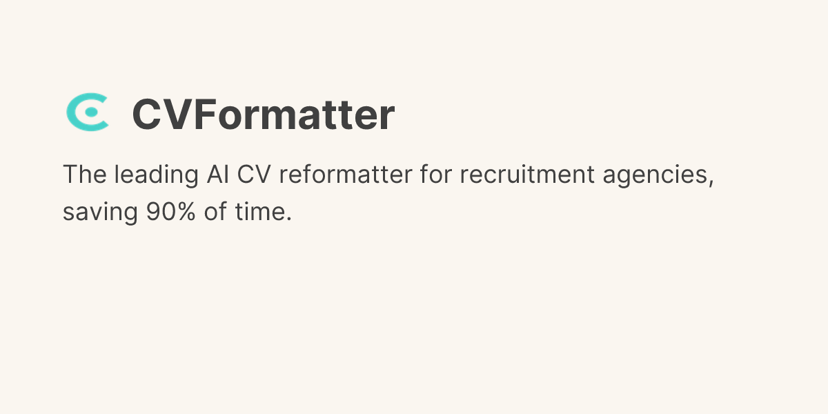 CVFormatter on Uneed | Uneed