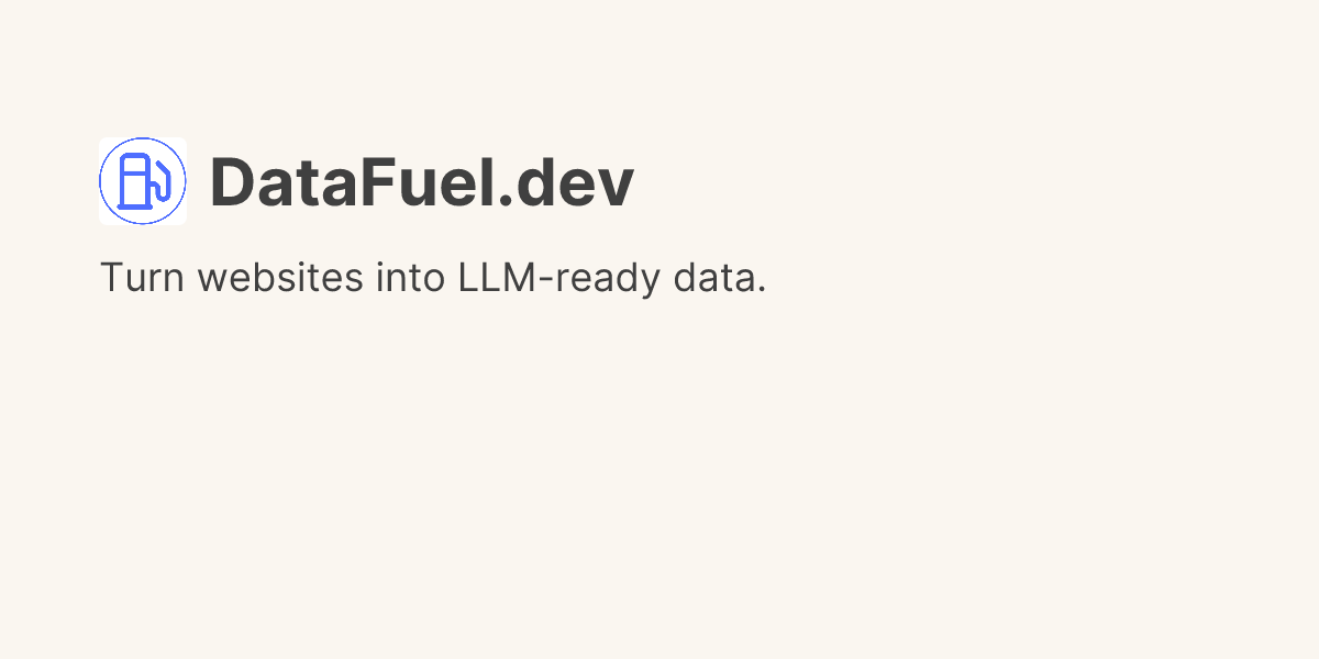 DataFuel.dev on Uneed | Uneed