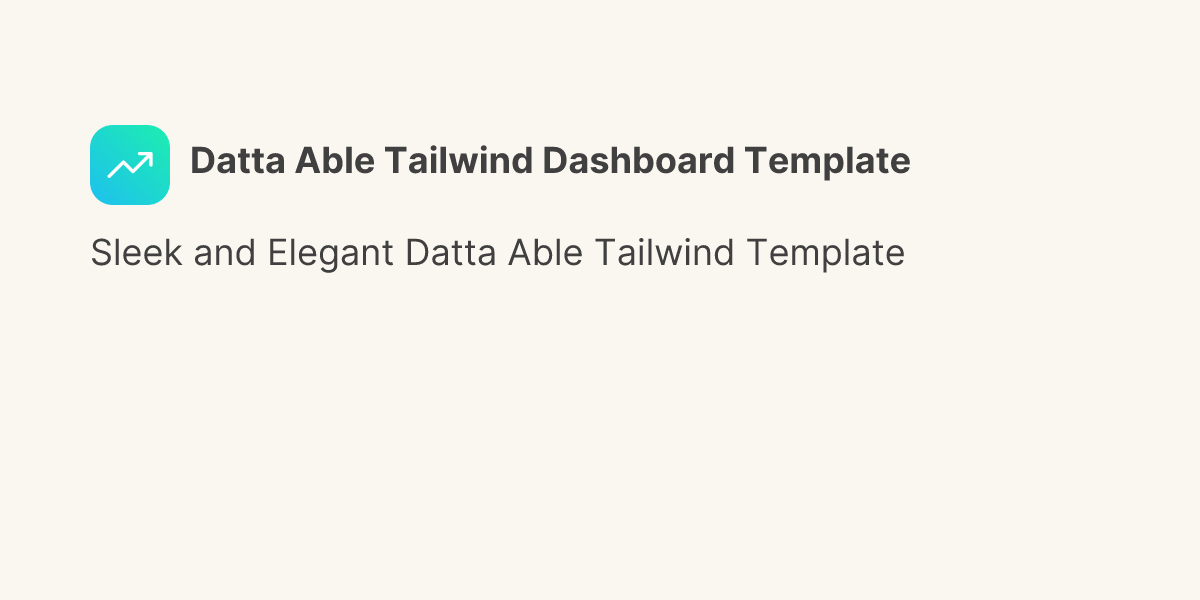 Datta Able Tailwind Dashboard Template on Uneed | Uneed