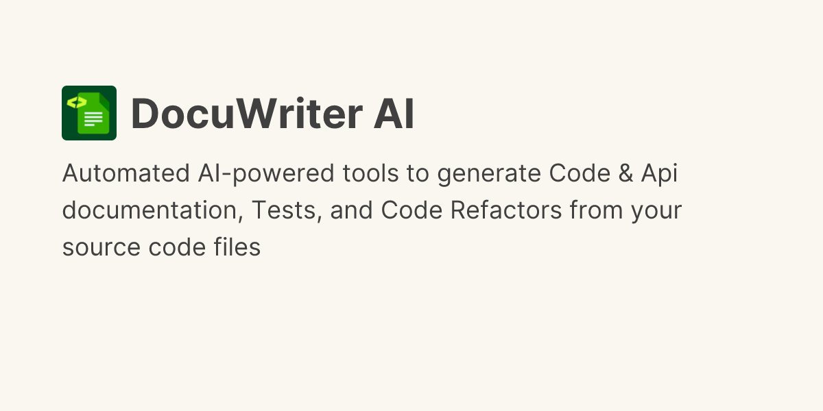 DocuWriter AI on Uneed | Uneed