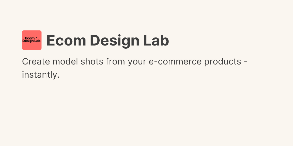 Ecom Design Lab on Uneed | Uneed