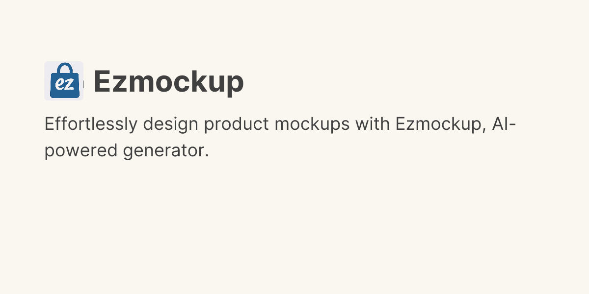 Ezmockup on Uneed | Uneed