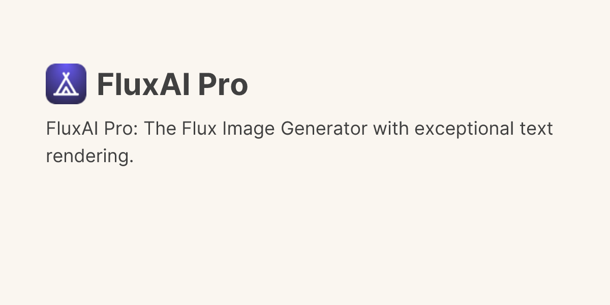 FluxAI Pro on Uneed | Uneed
