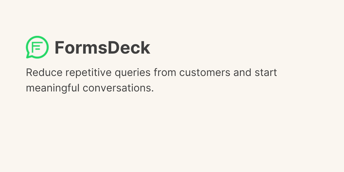 FormsDeck on Uneed | Uneed