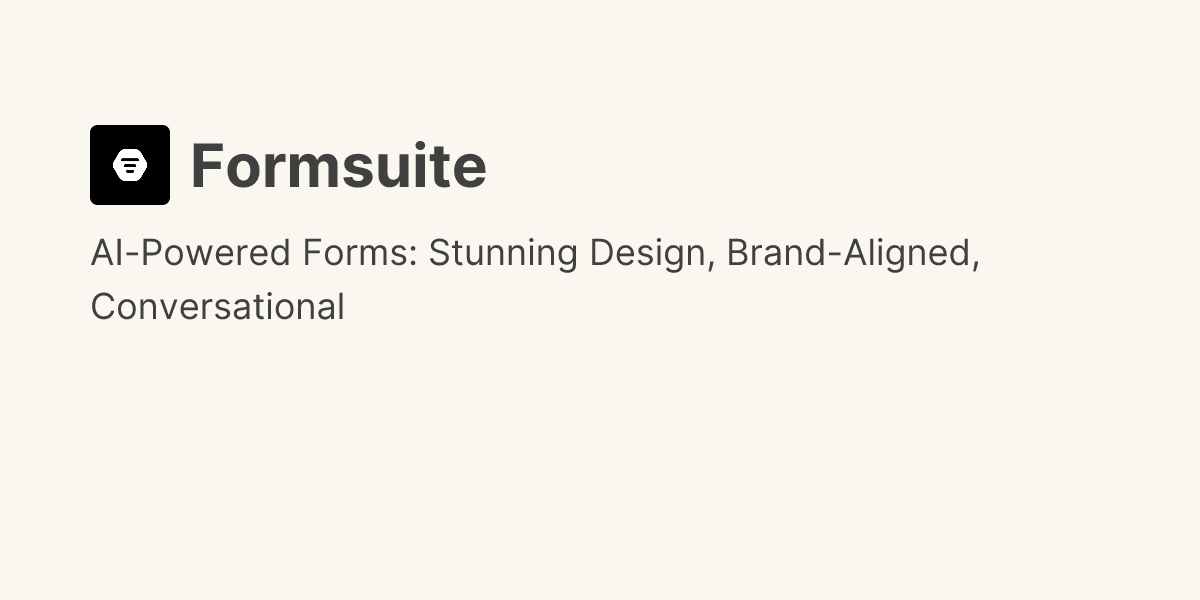 Formsuite on Uneed | Uneed