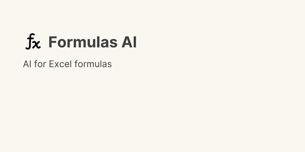 Formulas AI on Uneed | Uneed