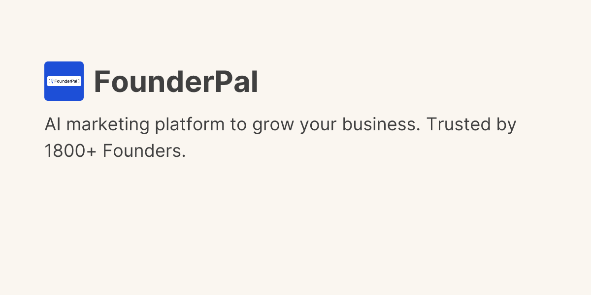 FounderPal on Uneed | Uneed