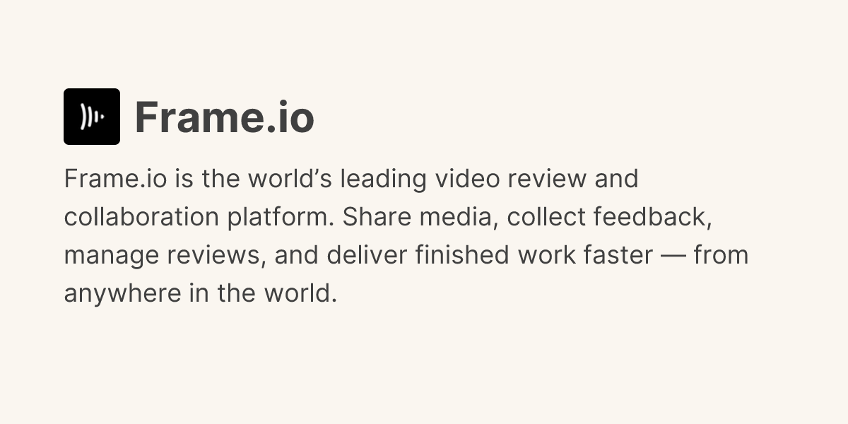 Frame.io on Uneed | Uneed