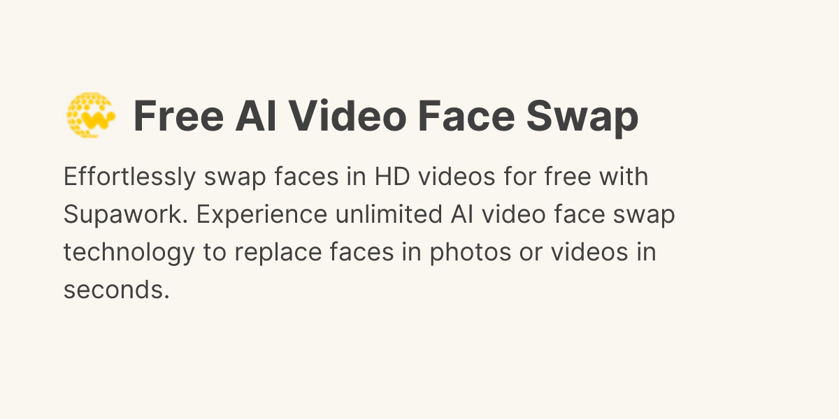 Free AI Video Face Swap on Uneed | Uneed
