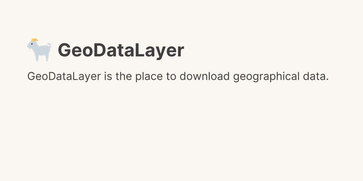 GeoDataLayer on Uneed | Uneed