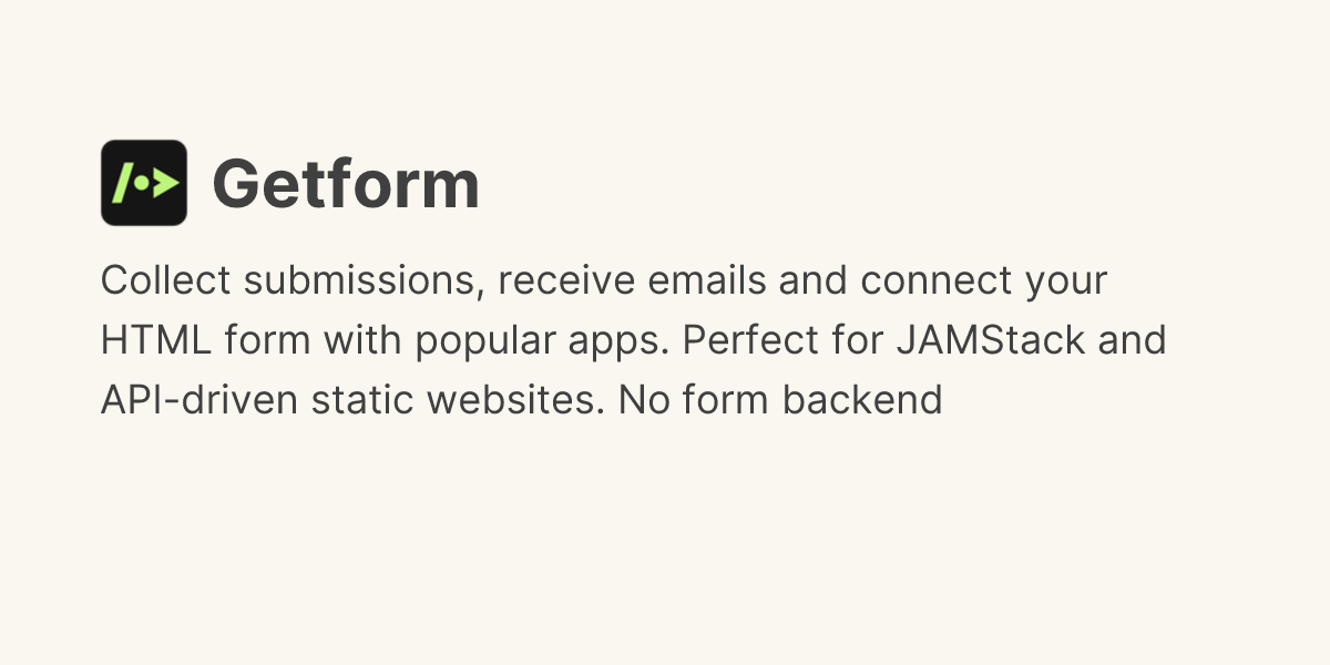 Getform on Uneed | Uneed