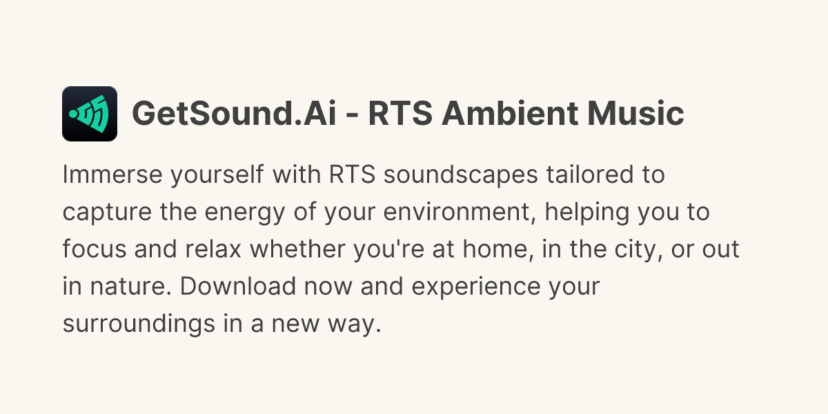 GetSound.Ai - RTS Ambient Music on Uneed | Uneed