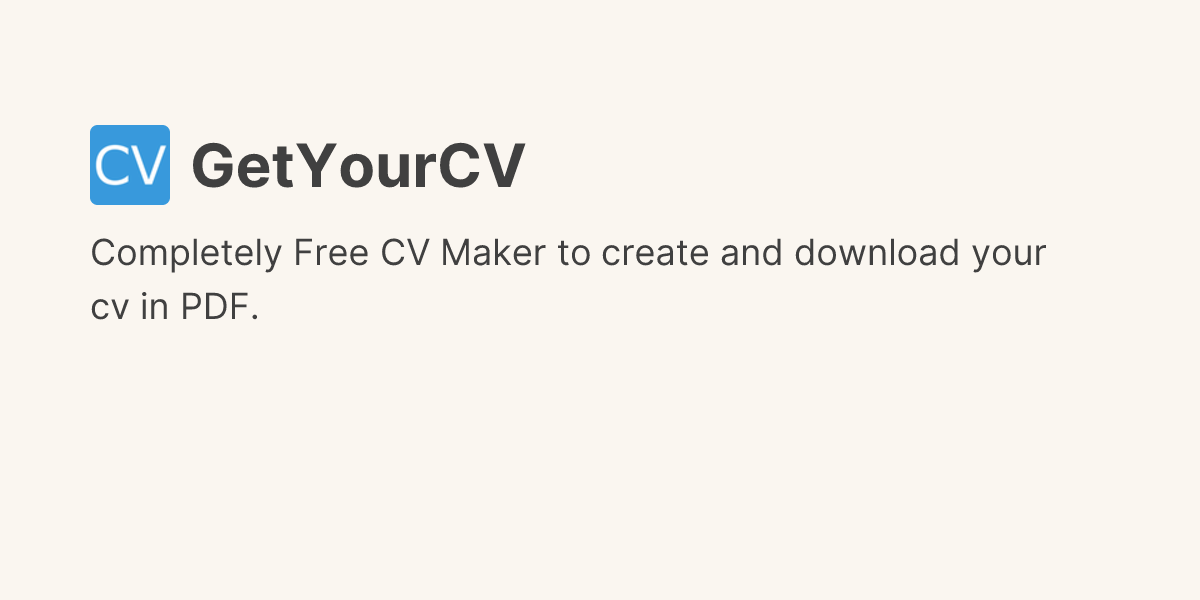 GetYourCV on Uneed | Uneed