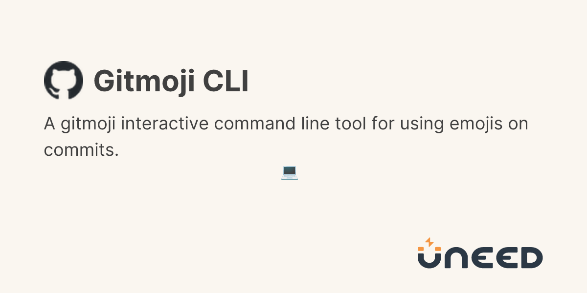 Gitmoji Cli On Uneed Uneed 8824