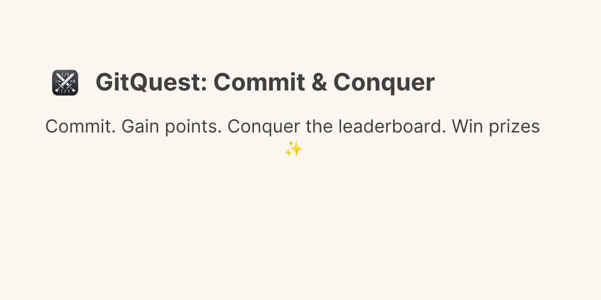 GitQuest: Commit & Conquer on Uneed | Uneed