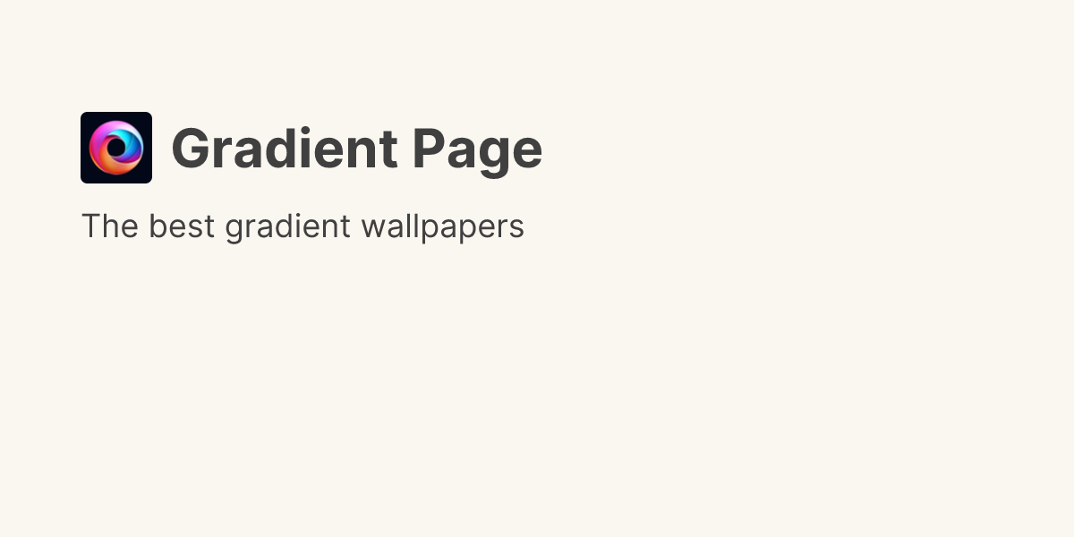 Gradient Page on Uneed | Uneed
