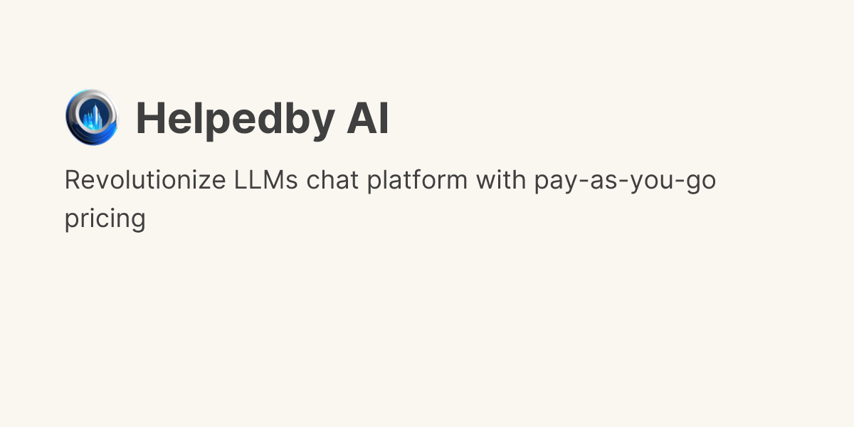 Helpedby AI on Uneed | Uneed