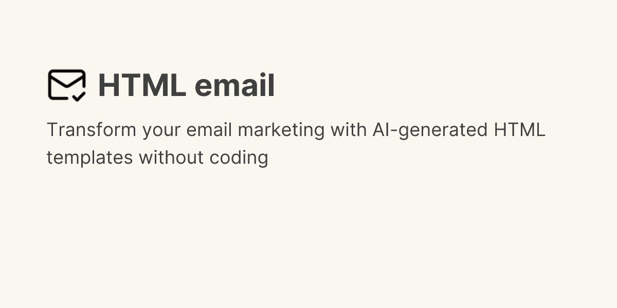 HTML email on Uneed | Uneed