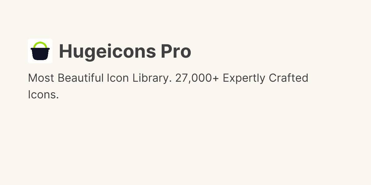 Hugeicons Pro on Uneed | Uneed