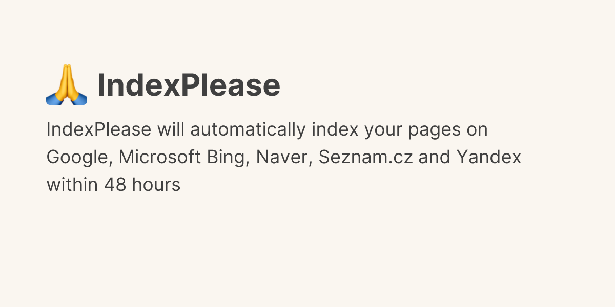 IndexPlease on Uneed | Uneed