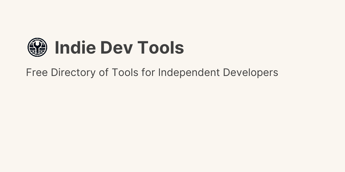 Indie Dev Tools on Uneed | Uneed