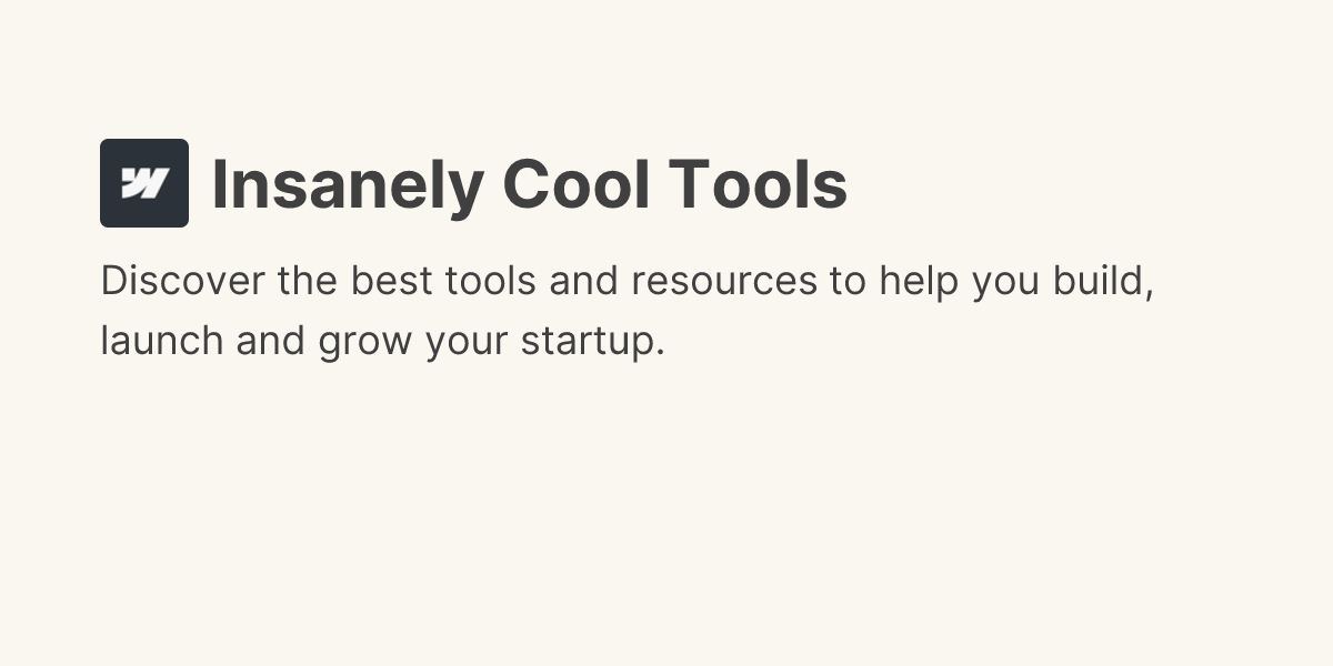 Insanely Cool Tools on Uneed | Uneed