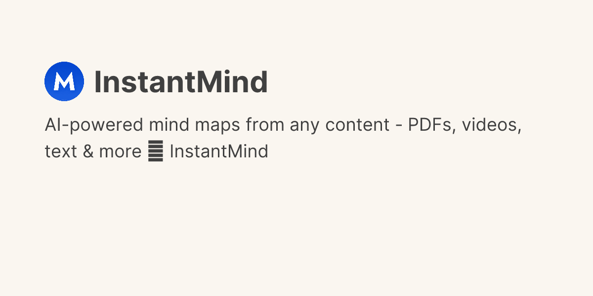 InstantMind on Uneed | Uneed