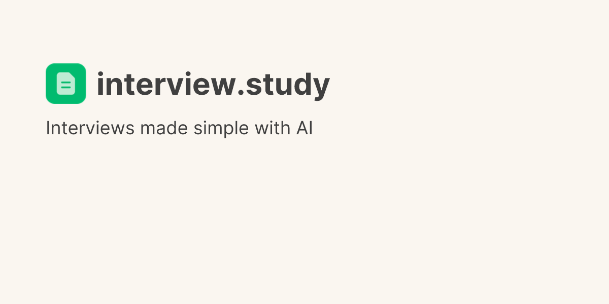 interview.study on Uneed | Uneed