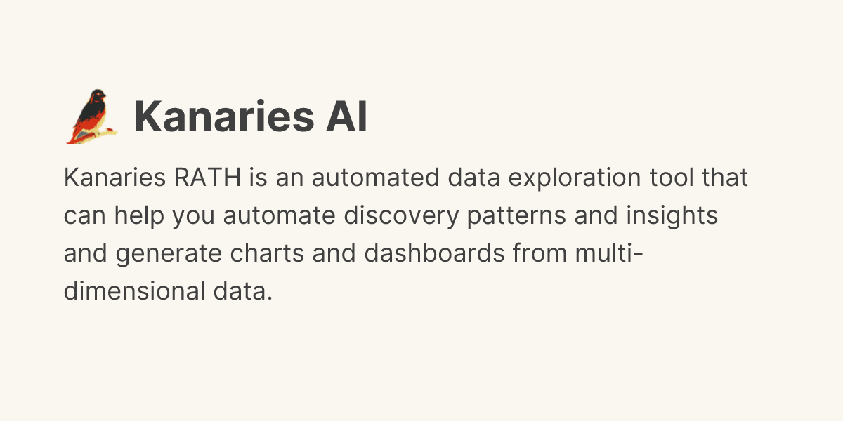 Kanaries AI on Uneed | Uneed