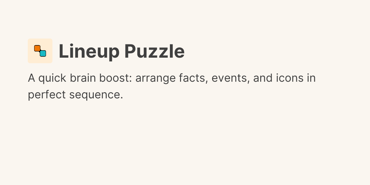 Lineup Puzzle on Uneed | Uneed