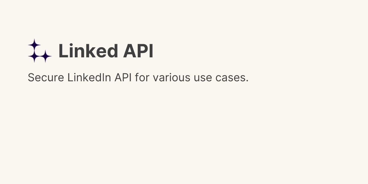 Linked API on Uneed | Uneed