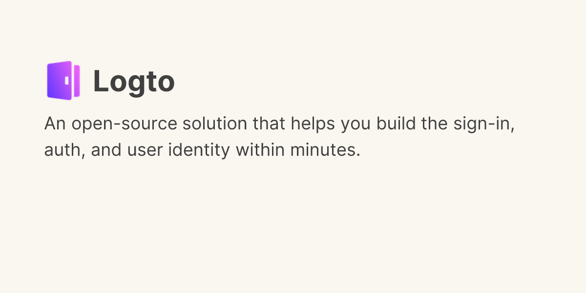 Logto on Uneed | Uneed