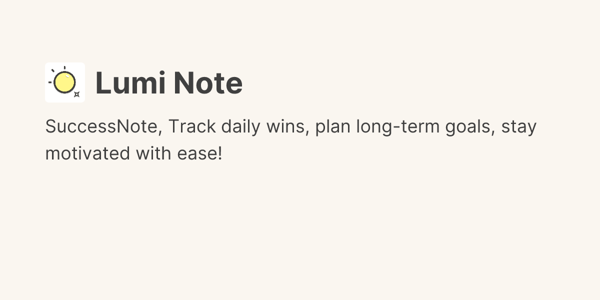 Lumi Note on Uneed | Uneed